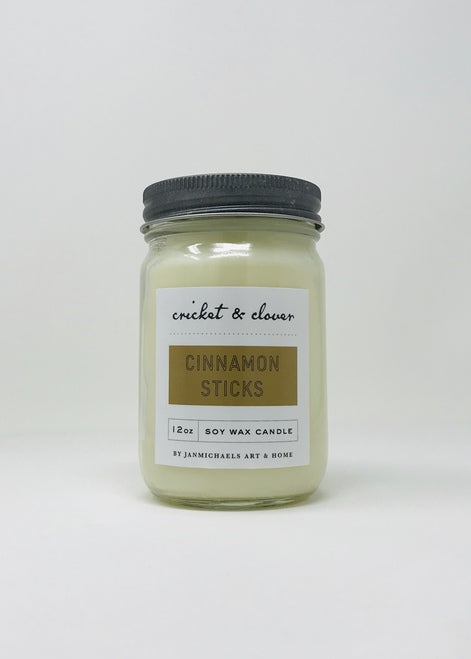 Cricket + Clover Cinnamon Sticks Soy Candle 12oz – midwestvintagecompany